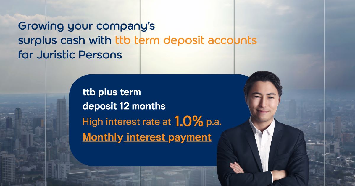 ttb plus term deposit 12 months | TMBThanachart (ttb)